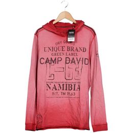 CAMP DAVID Langarmshirt Herren Gr&ouml;&szlig;e XL Second Hand rot