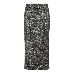 Apricot Sequin Embellished Pencil Midaxi Skirt ' ' Damen Gr&ouml;&szlig;e 34 grau