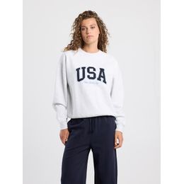 America Today Sweatshirt female Grey size S