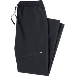 Herren Freizeithose mit Rei&szlig;verschluss-Tasche schwarz, Gr&ouml;&szlig;e 46