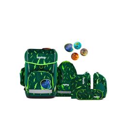 Ergobag Backpack 'Cubo Light Schulranzen Set' boy Green size One Size