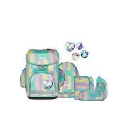 Ergobag Backpack 'Cubo Light Schulranzen Set' boy Green size One Size