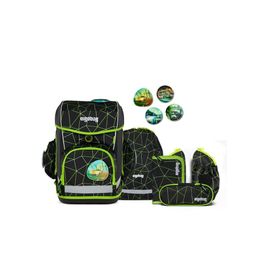 Ergobag Backpack 'Cubo Light Schulranzen Set' boy Green size One Size