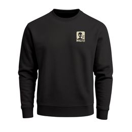 Neverless Sweatshirt 'Ufo Waschb&auml;r' male Black size 4XL