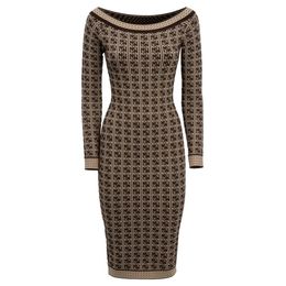 Influencer Knitted dress female Beige size S