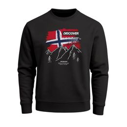 Neverless Sweatshirt 'Discover Norway' male Black size XL