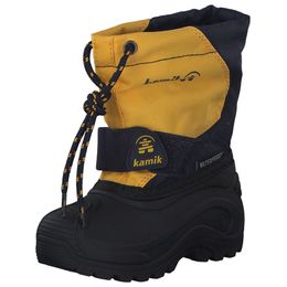 Kamik Stiefel Snowfox Jungen Größe 26 nachtblau / gelb