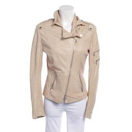 Schyia Lederjacke / Ledermantel Damen Größe S Second Hand beige