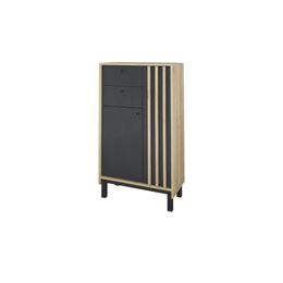 Höffner Highboard Vogelstangsee schwarz Maße (cm): B: 60 H: 106 T: 32.0 » Höffner