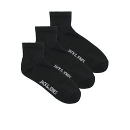 Jack & Jones JACK & JONES Socken 'LEON' Herren Größe 41/46 schwarz / weiß