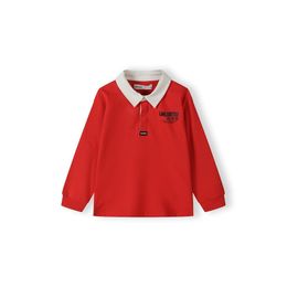 MINOTI Poloshirt Jungen Größe 158/164 rot / schwarz / weiß