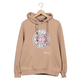 Zwillingsherz Kapuzenpullover Damen Gr&ouml;&szlig;e L Second Hand beige