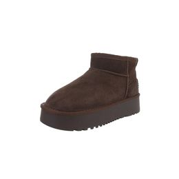 Ital-Design Stiefeletten Damen Gr&ouml;&szlig;e 37 braun Winterschuhe
