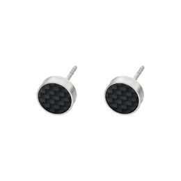 STEELWEAR Earring 'Madrid' male Black, Silver size One Size