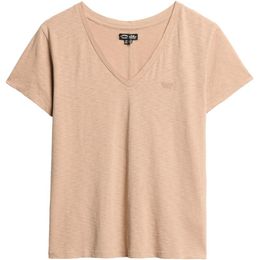 Superdry T-Shirt 'Studios' Damen Gr&ouml;&szlig;e XL taupe
