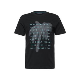 Street One MEN Shirt Herren Größe M aqua / grau / schwarz