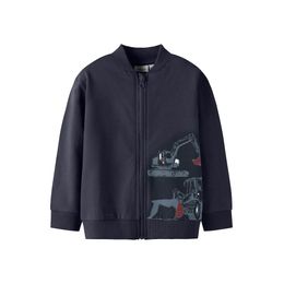 name it Sweatjacke 'NMMStorm' Jungen Größe 98 navy / saphir / dunkelrot