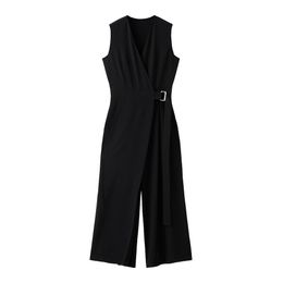 Mango Jumpsuit Damen Gr&ouml;&szlig;e L schwarz