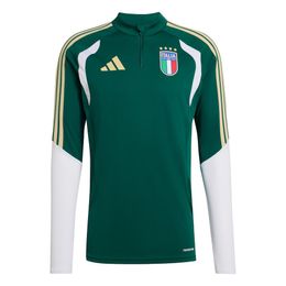 adidas Performance Funktionsshirt 'FIGC' Herren Größe XL hellgelb / tanne / weiß