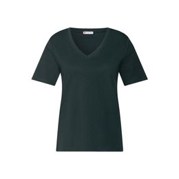 Street One Basic V-Neck Shirt Damen Größe L grün