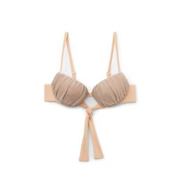 CALZEDONIA Bikini Top female Beige size 80B/75C/70D