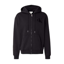 Calvin Klein Jeans Zip-Up Hoodie male Black size XS