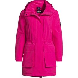 LANDS' END Wasserdichter Parka SQUALL, Damen,  Pink, Nylon, by Lands' End