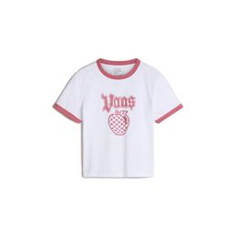 Vans T-Shirt 'Apple Boom Ringer' Damen Gr&ouml;&szlig;e XXS kirschrot / wei&szlig;