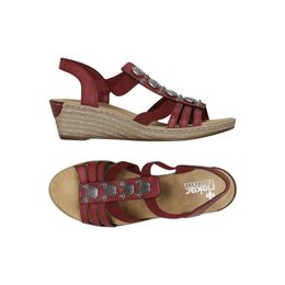 Rieker Sandalen Damen Gr&ouml;&szlig;e 40 Second Hand rot
