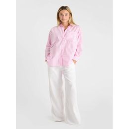 Le Temps Des Cerises Bluse 'Ariana' Damen Gr&ouml;&szlig;e XL pink / wei&szlig;
