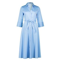 Zero Kleid Damen Größe 44 hellblau / weiß Winterkleid