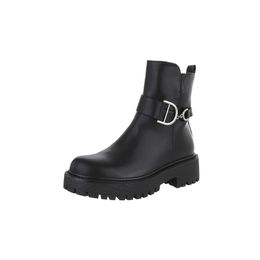 Ital-Design Stiefelette Damen Gr&ouml;&szlig;e 40 schwarz Winterschuhe