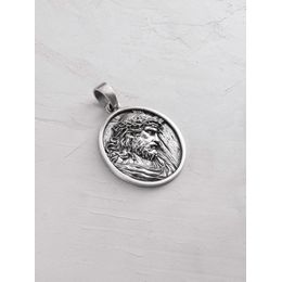 Reytel Pendant 'JESUS CHRIST WITH CROWN OF THORNS' male Silver size One Size