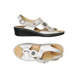 Finn Comfort Sandalen Damen Gr&ouml;&szlig;e 37.5 Second Hand silber