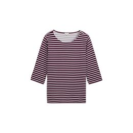 Tom Tailor Women + Shirt Damen Größe XXL beere / weiß