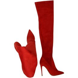 Steve Madden Stiefel Damen Gr&ouml;&szlig;e 36 Second Hand rot