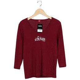 s.Oliver Langarmshirt Damen Größe XL Second Hand rot