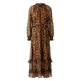 Oui Kleid Damen Größe 44 kastanienbraun / mokka / dunkelbraun Winterkleid