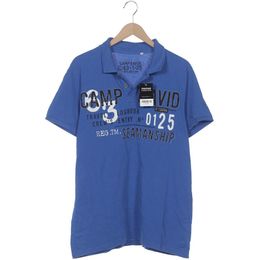 CAMP DAVID Poloshirt Herren Gr&ouml;&szlig;e XL Second Hand blau