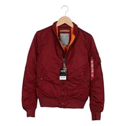 Alpha Industries Jacke Damen Größe S Second Hand rot