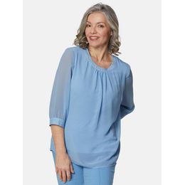 GOLDNER Bluse Damen Gr&ouml;&szlig;e S hellblau