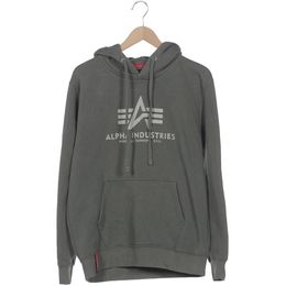 Alpha Industries Kapuzenpullover Herren Größe L Second Hand grün