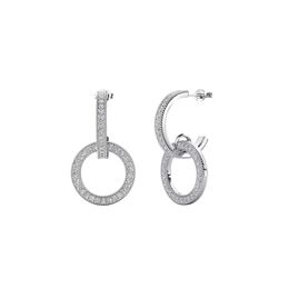 Rougemont Jewellery Earrings 'Funkelnde Creolen Ohrringe' female Silver size One Size