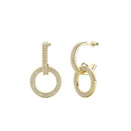 Rougemont Jewellery Earrings 'Funkelnde Creolen Ohrringe' female Gold size One Size