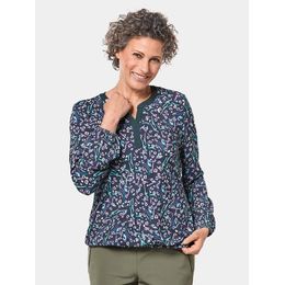 GOLDNER Bluse Damen Gr&ouml;&szlig;e XL blau / taubenblau / lila