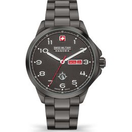 SWISS MILITARY HANOWA Uhr 'Puma' Herren Größe One Size anthrazit / rot / weiß