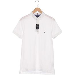 Tommy Hilfiger Poloshirt Herren Größe M Second Hand weiß