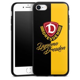 DeinDesign iPhone SE (2020) Handy Slim Case extra d&uuml;nn Silikon Handyh&uuml;lle schwarz H&uuml;lle Sg Dynamo Dresden Sgd Official Licensed Product Silikon Slim Case