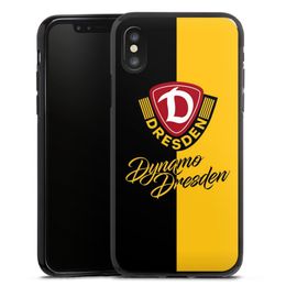 DeinDesign iPhone X Handy Silikon H&uuml;lle Case schwarz Handyh&uuml;lle Sg Dynamo Dresden Official Licensed Product Sgd