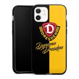 DeinDesign iPhone 12 Handy Silikon H&uuml;lle Case schwarz Handyh&uuml;lle Sg Dynamo Dresden Official Licensed Product Sgd